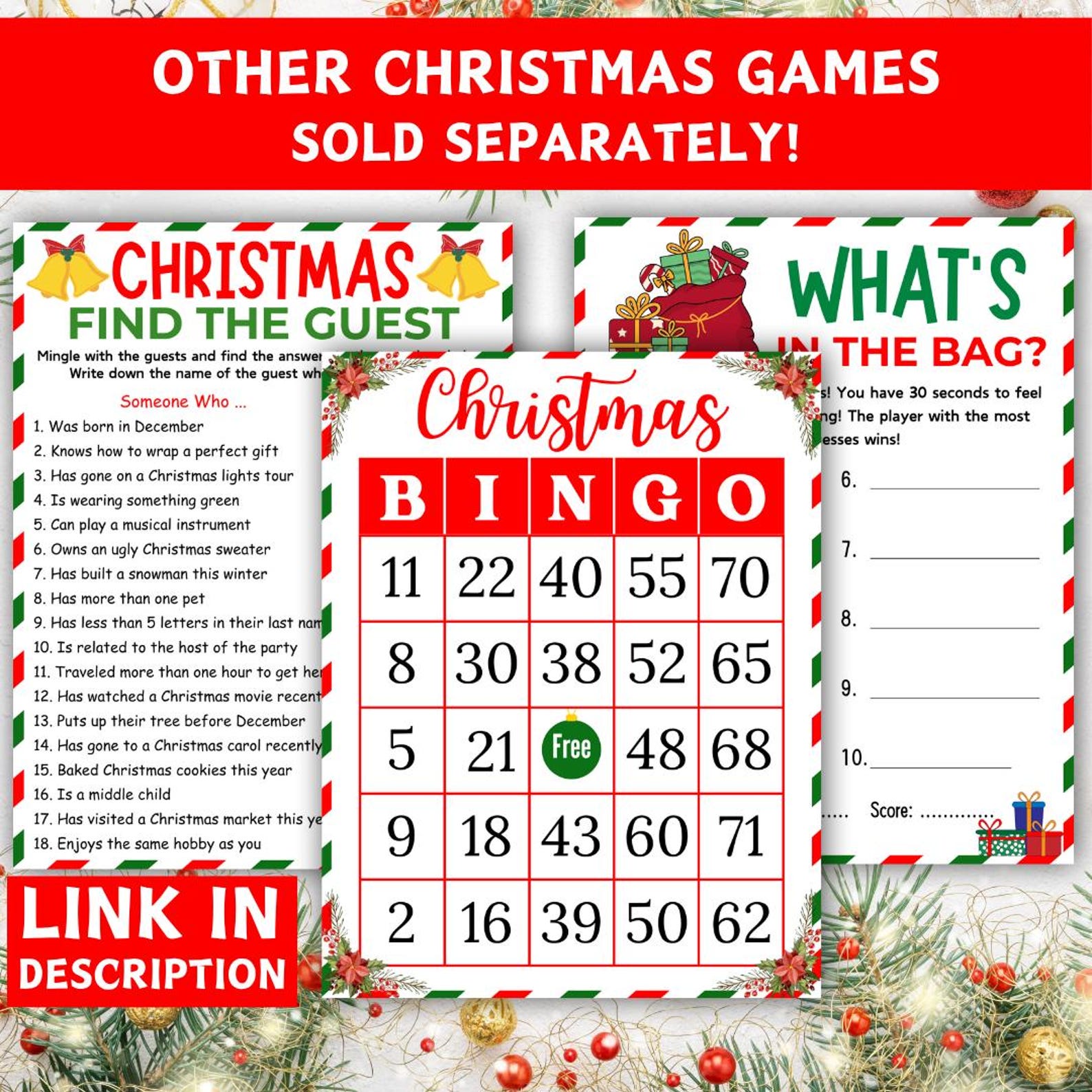 Never Have I Ever Christmas Game, Printable Christmas Game, Xmas Party ...