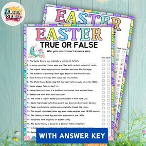 True or False Easter Game, True or False Game, Printable Easter Games ...