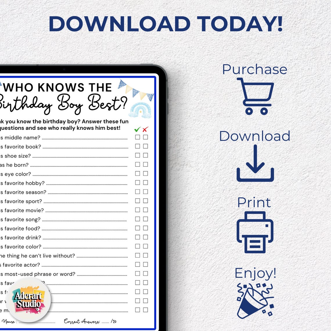 Who Knows the Birthday Boy Best, How Well Do You Know the Birthday Boy ...