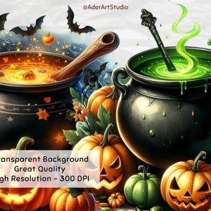 Halloween Witch Cauldron Clipart, Witches Cauldron Clipart, Cauldron ...