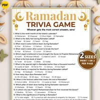 Islamic Jeopardy Game - INTERMEDIATE Level, Jeoparody Ramadan Game ...