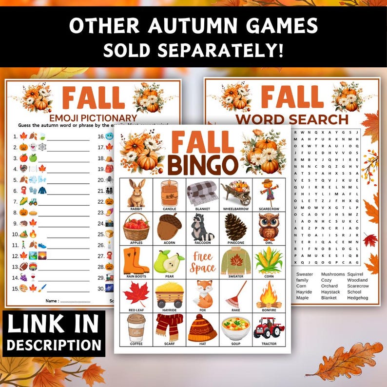 Fall Trivia Game, True or False Game, Printable Autumn Party Game, Fun ...