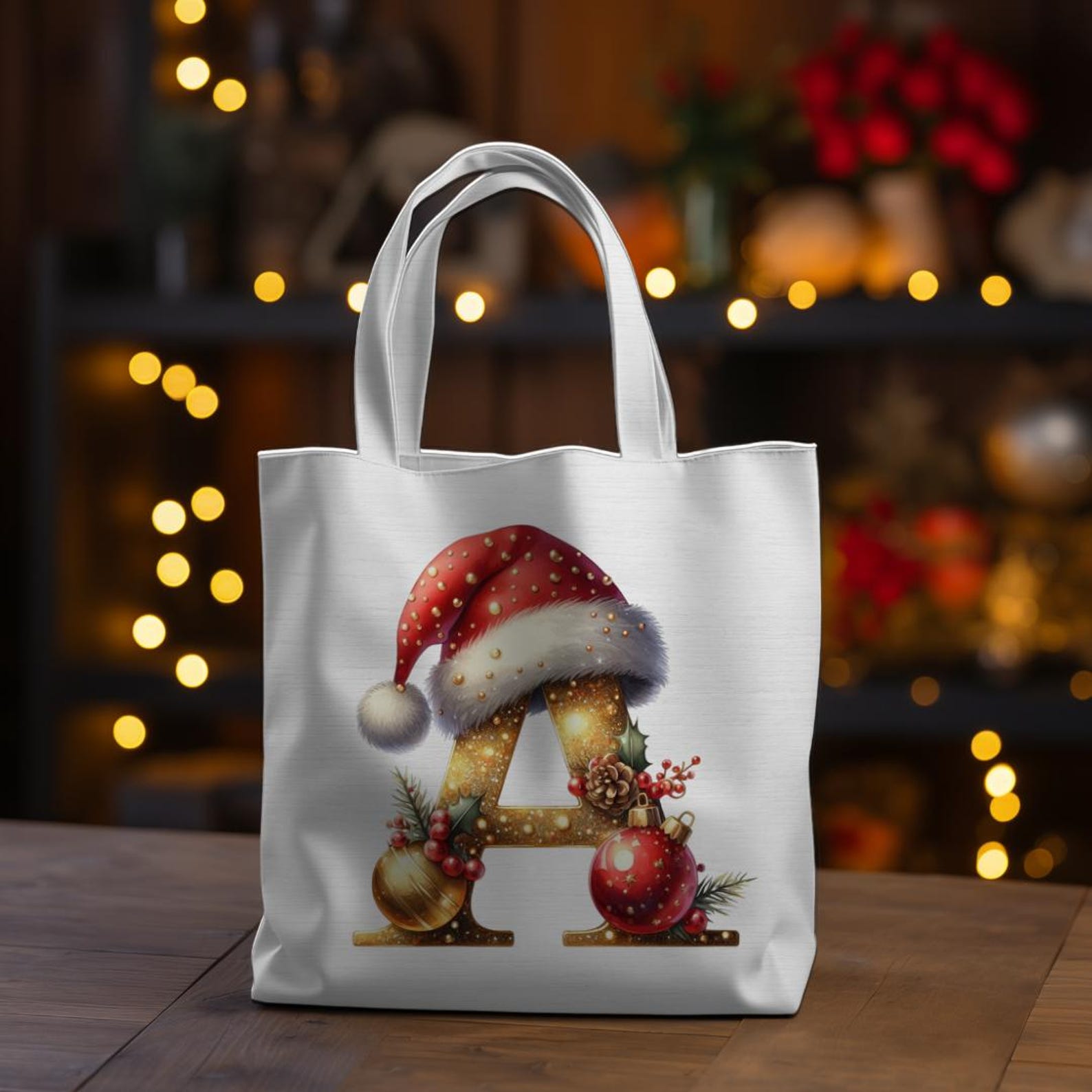 Watercolor Christmas Alphabet Clipart Bundle, Festive Holiday Letters ...