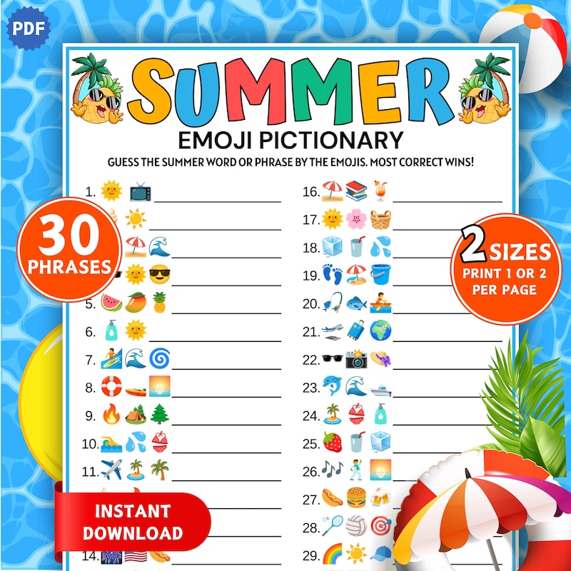 Summer Games for Classroom - Etsy Canada