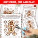 Roll A Gingerbread Dice Game, Printable Christmas Game for Kids Adult ...