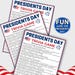 Presidents' Day Trivia Game, Printable Patriotic Trivia Quiz, Fun ...