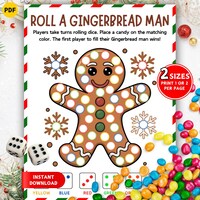 Roll a Christmas Tree Game Printable, Roll a Snowman, Roll a Dice ...