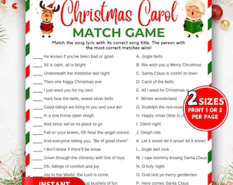 Christmas Song Trivia Game, Christmas Carol Games, Christmas Party ...