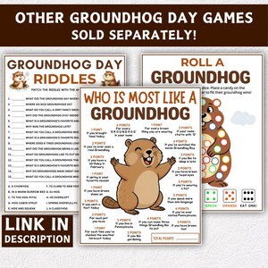 What's Your Groundhog Name Game With Nametags, Groundhog Day Games ...