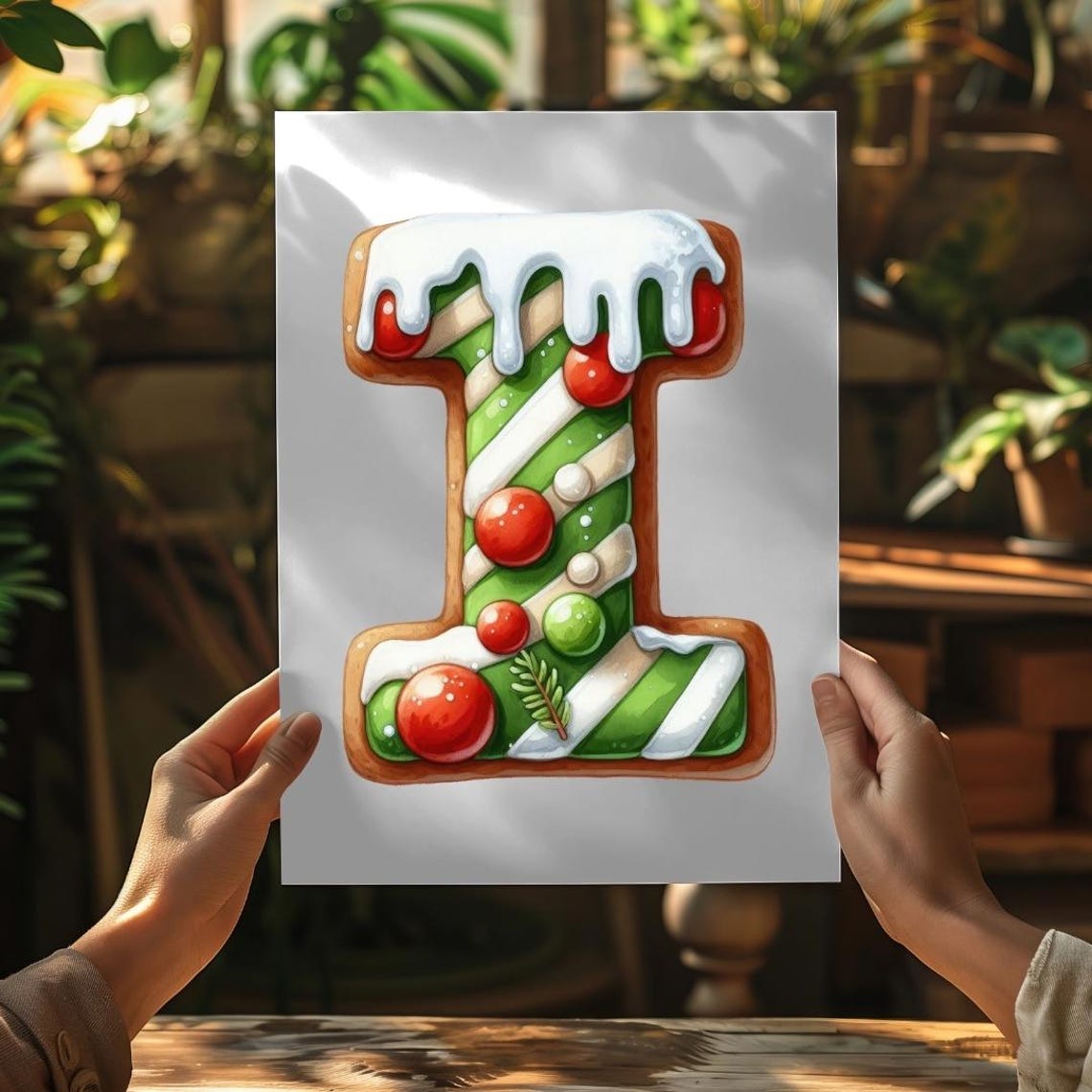 Christmas Gingerbread Alphabet Clipart Bundle, Alphabet Clipart ...