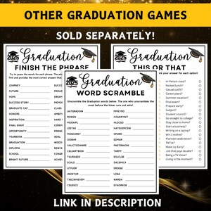Printable Graduation A to Z Game, A-Z Race Game, Graduation Party Game ...
