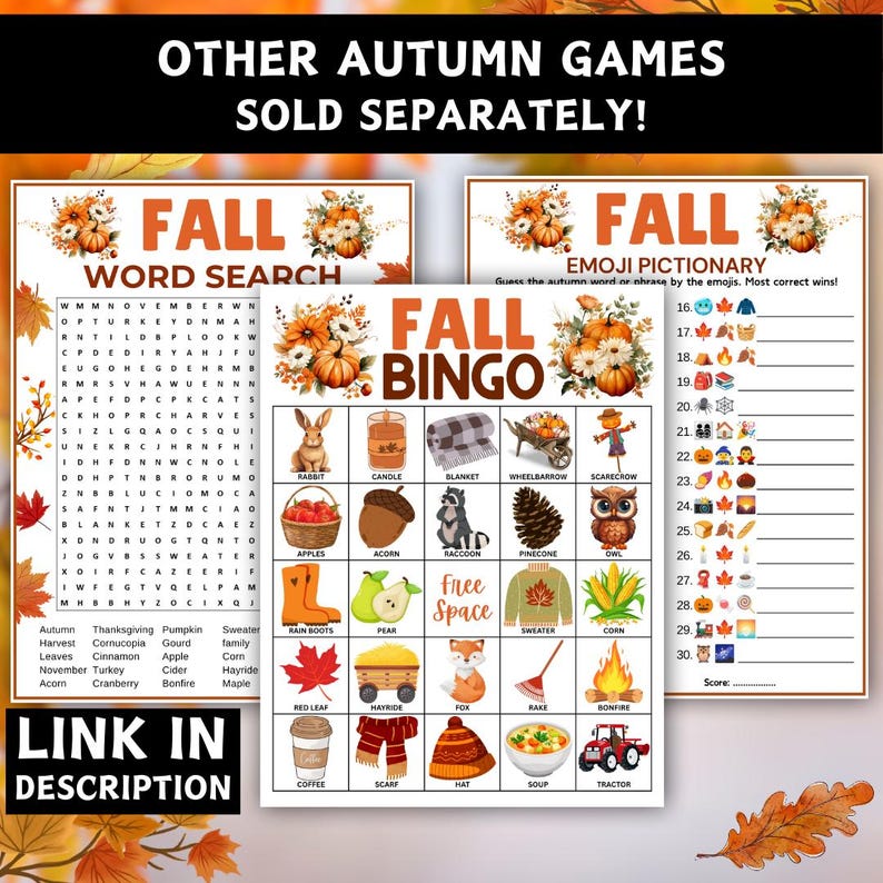 Fall Scattergories Games Bundle, Fall Party Games, Group Activity Ideas ...