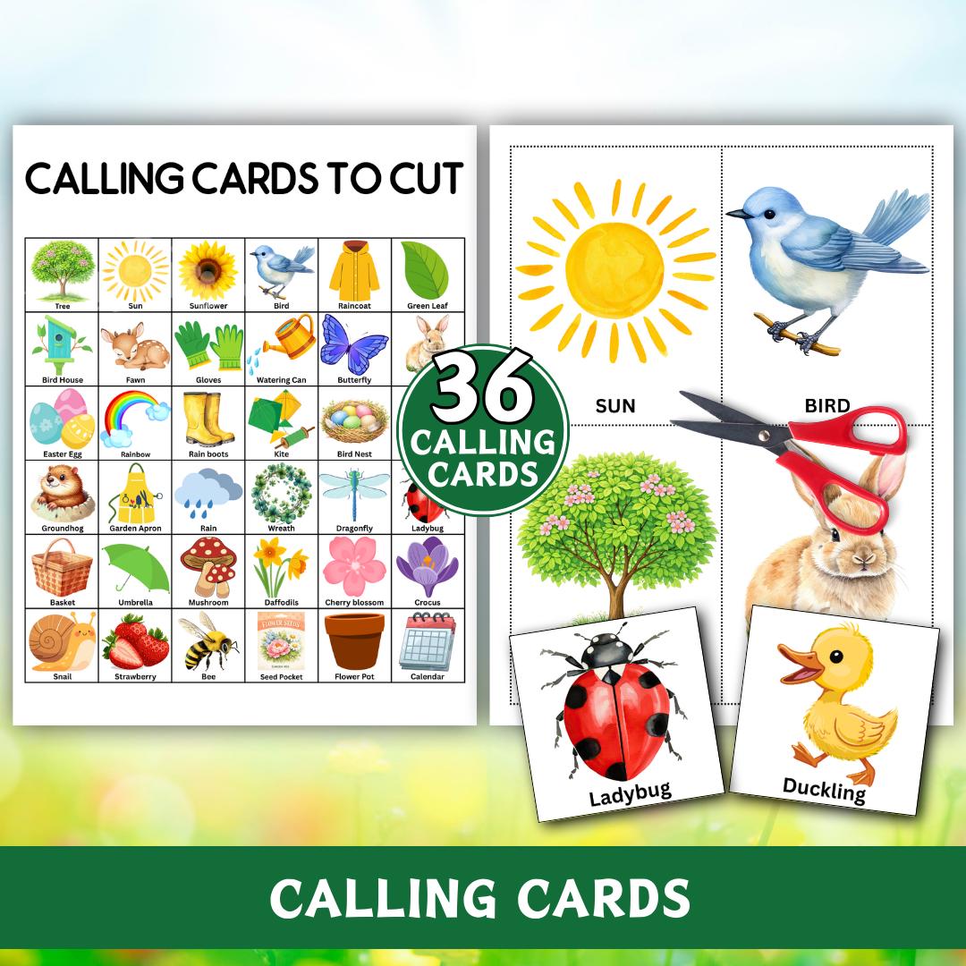 Spring Bingo, 30 Printable Spring Bingo Cards, Spring Activity, Easter ...