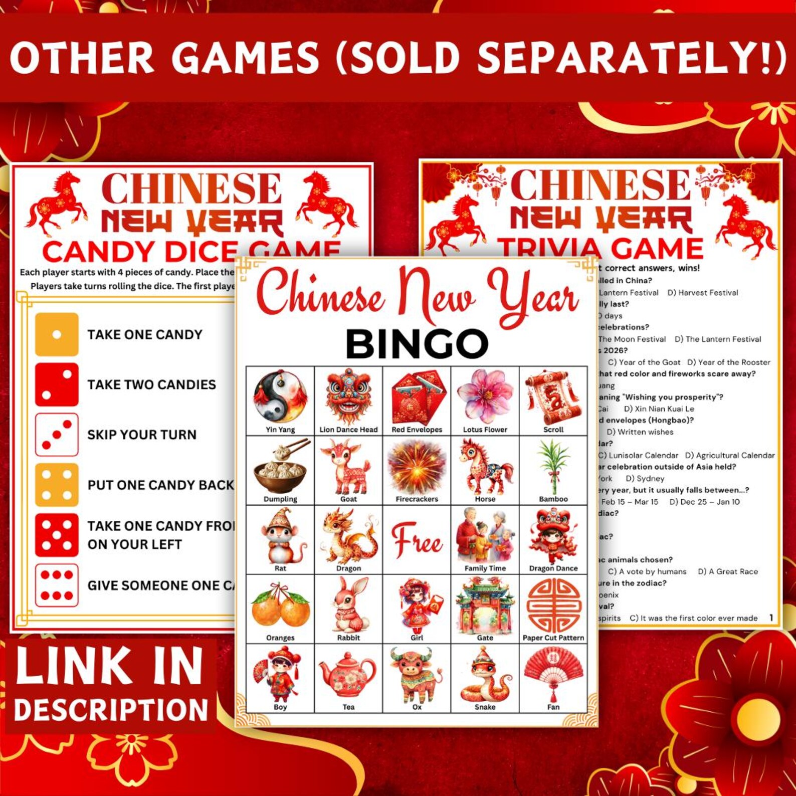 Chinese New Year Fact or Fiction Game, Lunar New Year Activity ...
