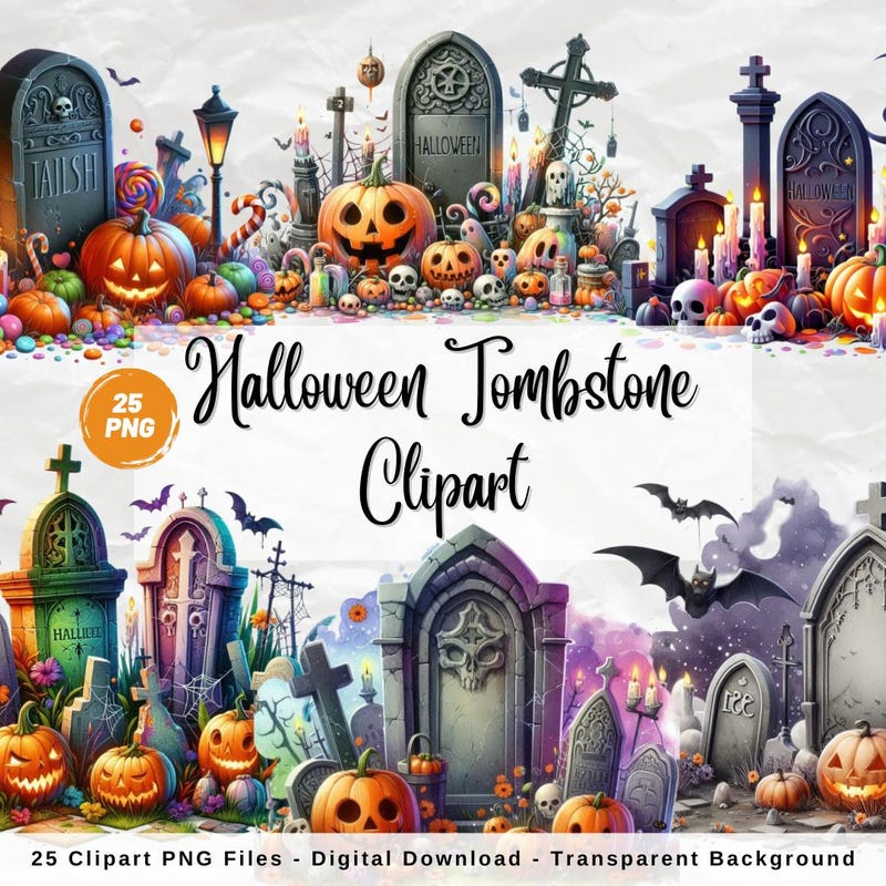 Halloween Tombstones - Etsy