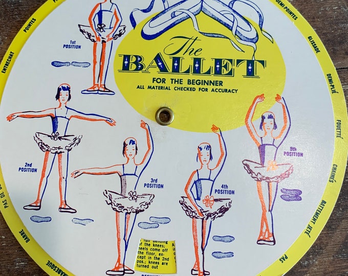 The Ballet for the Beginner Reveal Wheel. Vintage Dial - Etsy