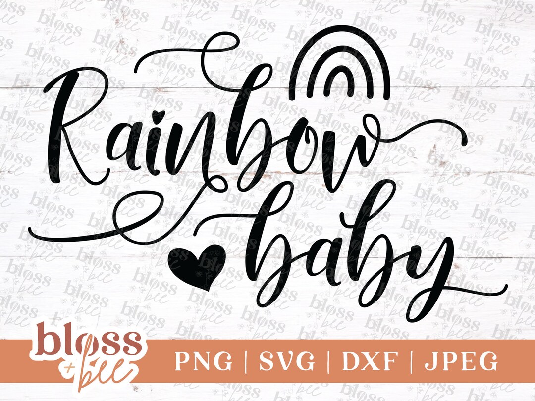 Rainbow Baby SVG File, Child Rainbow DXF, Newborn Baby Gift, Vinyl ...