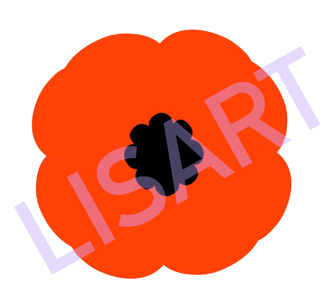 Red Poppy Flower PNG SVG EPS Cutting File for Cricut Cameo Silhouette ...