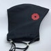 Red Poppy Face Mask Remembrance Day Washable Face Mask With - Etsy Canada
