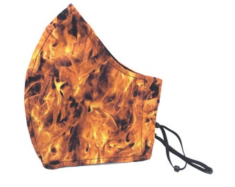Fire Face Mask - Etsy