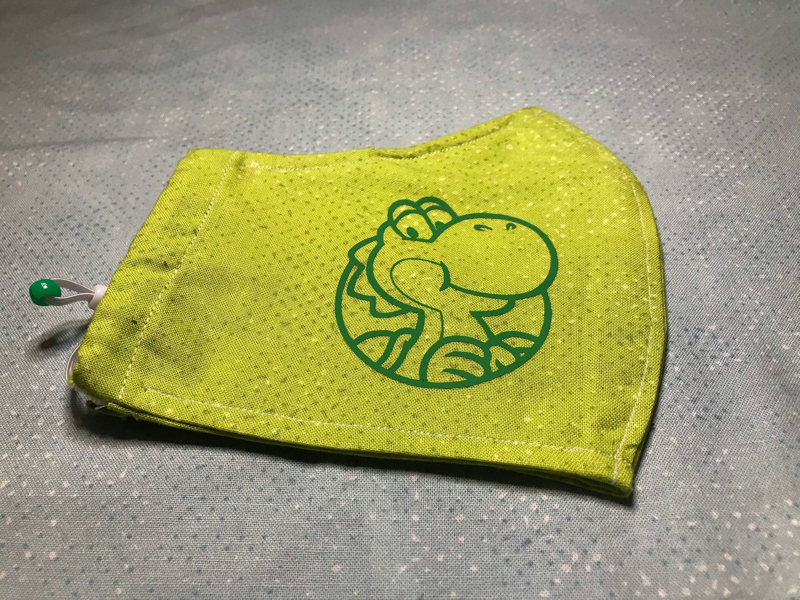 Yoshi Nintendo Washable face mask with nose wire & filter | Etsy