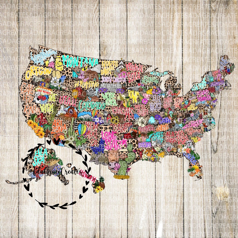 50 States Pngall 50 States Png Bundle 50 States Png Digital - Etsy