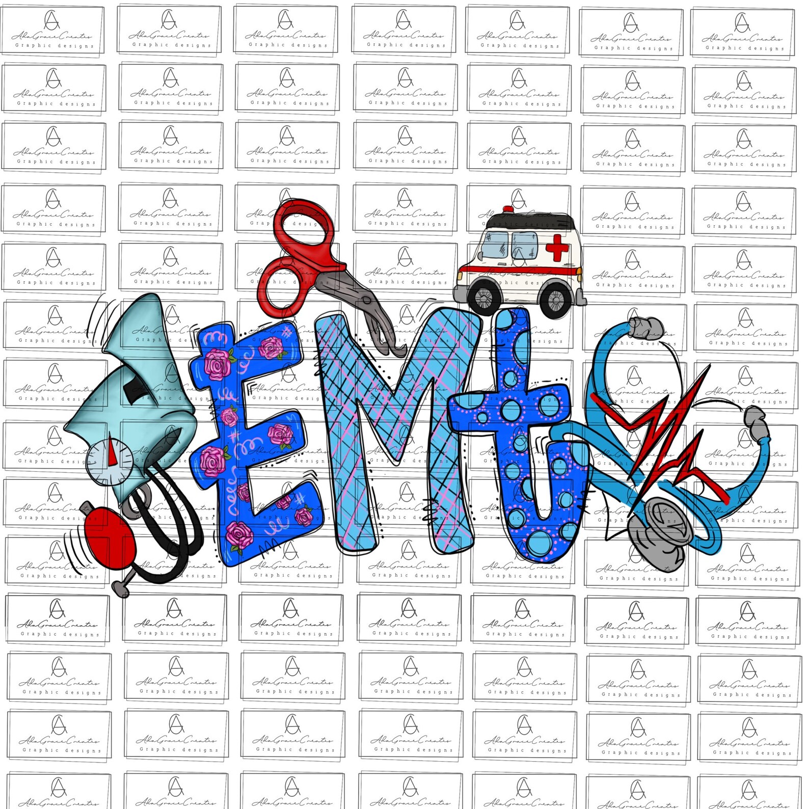 Cute Emt Sublimation Designs Paramedic Png EMS Png First - Etsy