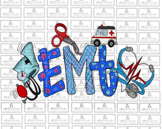 Cute Emt Sublimation Designs, Paramedic Png, EMS Png, First Responder ...
