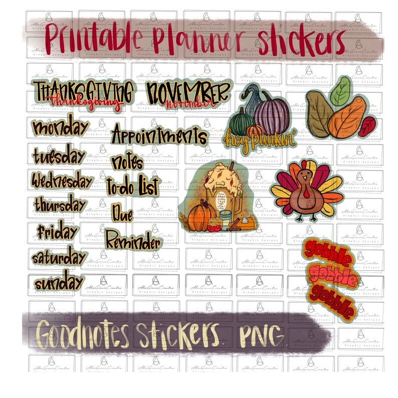 Hand Lettered Month Covers Planner Stickers Printable - Etsy