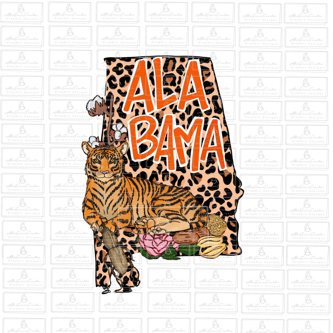 Alabama State, Hand Drawn Png, Bama Clipart, Bama Sublimation Design ...