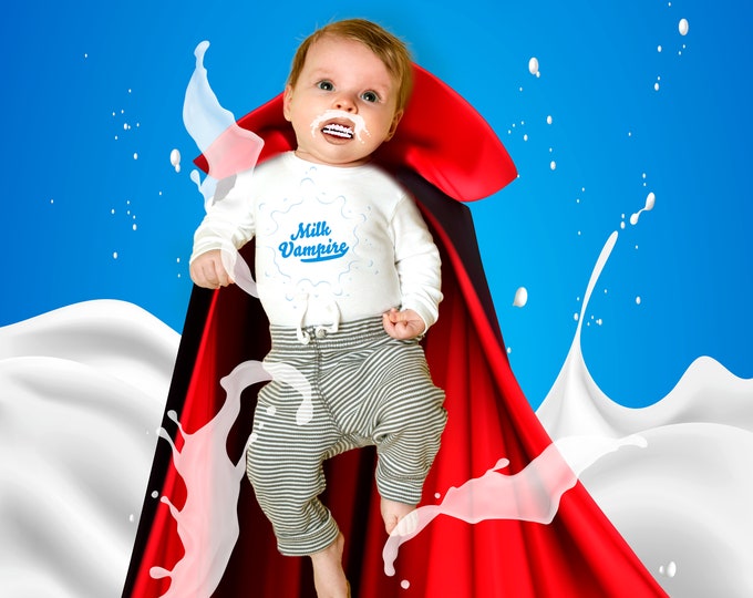 Milk Vampire - Digital Download, Halloween Funny Background Backdrop ...