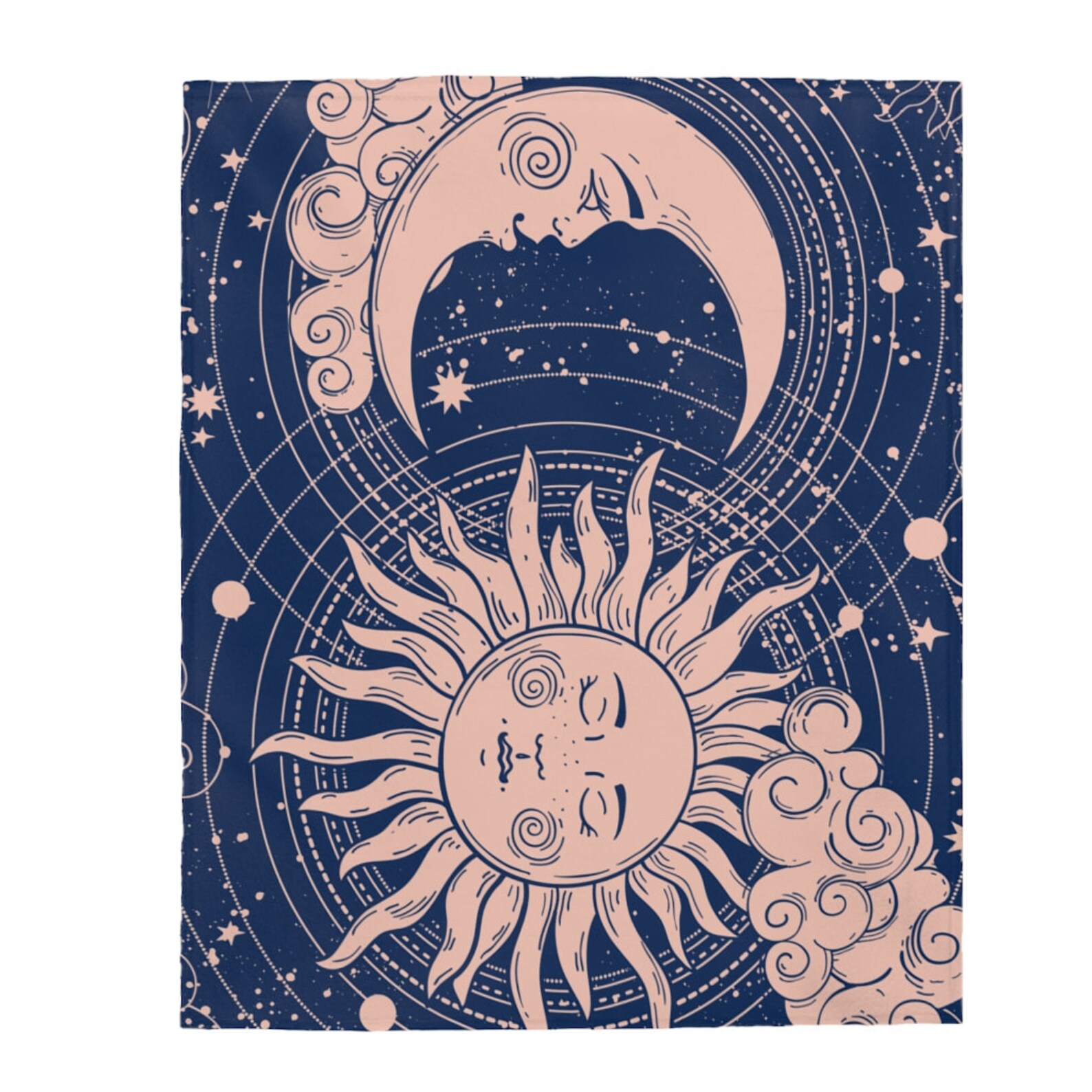 Sun Moon Stars Celestial Baby Blanket Crib Blanket Crib Bedding - Etsy