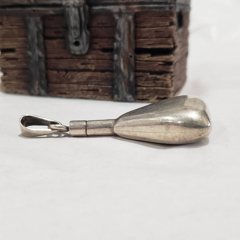 Perfume Dabbers Sterling Silver Triangle Shape Pendant Taxco | Etsy