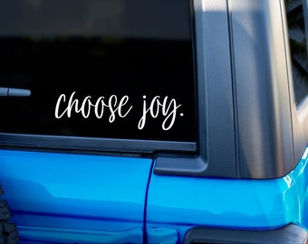 Car Window Decal Choose Joy Mi - Etsy