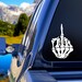 SKELETON MIDDLE FINGER Decal Middle Finger Car Window - Etsy