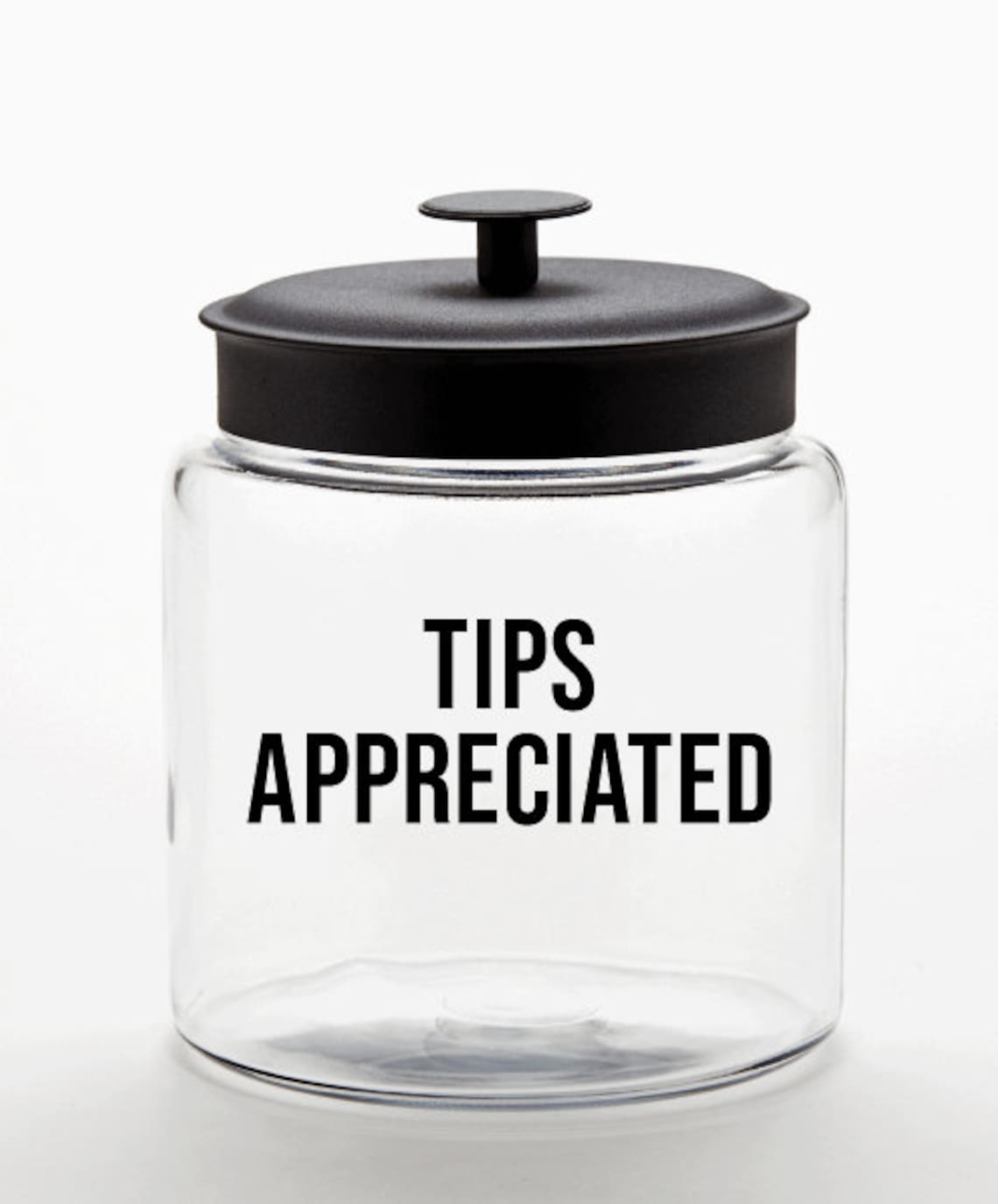 TIPS APPRECIATED Decal Tip Jar Vinyl Decal | Etsy