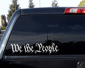 We the People Bullet Flag Car Decal Conservative Republican - Etsy