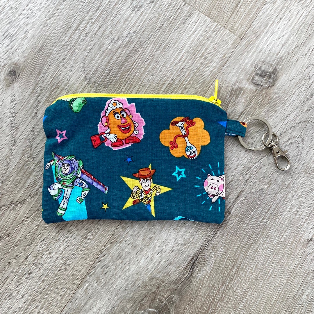 Toy Story Mini Zipper Wallet Disney Small Zipper Pouch, Keychain Wallet ...
