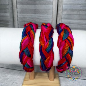 Handmade Braided Headband: Vibrant Mexican Fiesta Style - Etsy