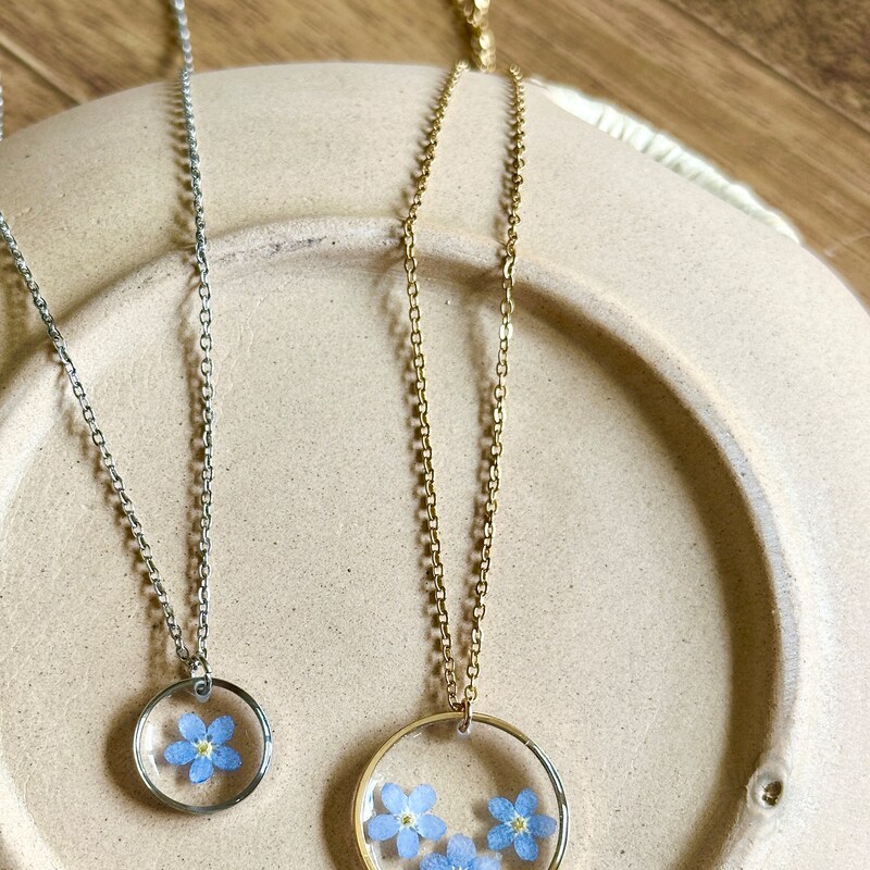 Forget Me Not Charm - Etsy