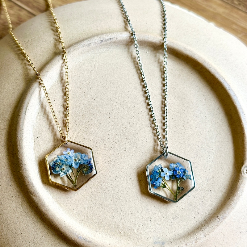 Forget Me Not Charm - Etsy