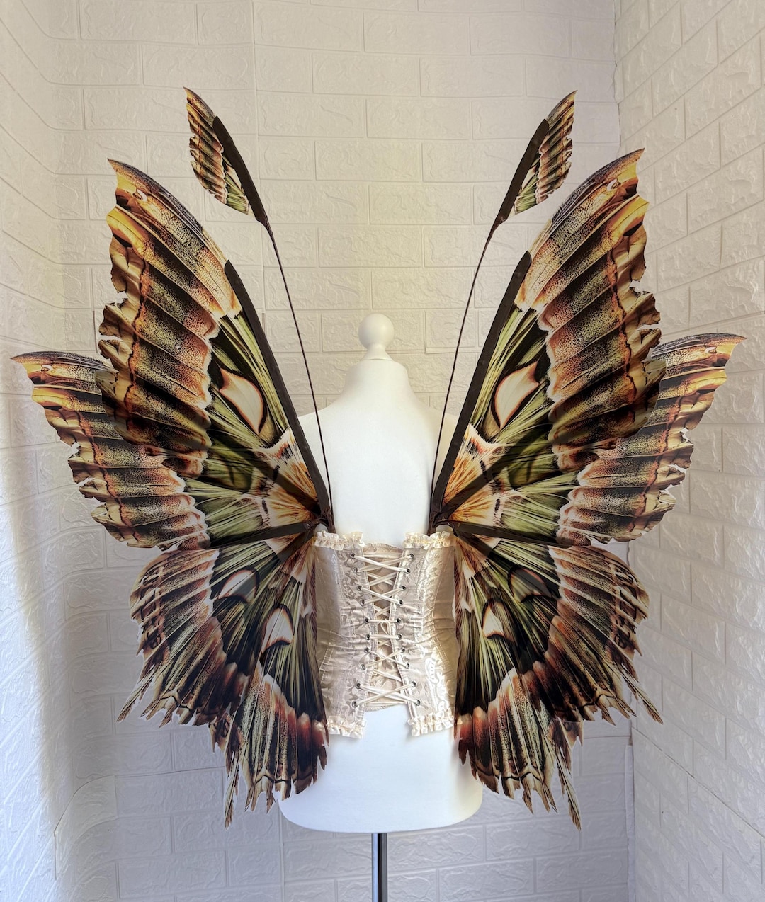 Forest Butterfly Wings, Realistic Nature Fairy Wings for Cosplay ...