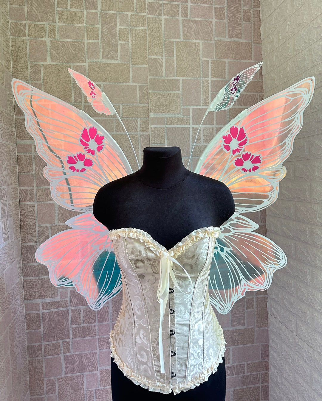 Multi-color Butterfly Wings, Iridescent Wings for Adults, Costume ...
