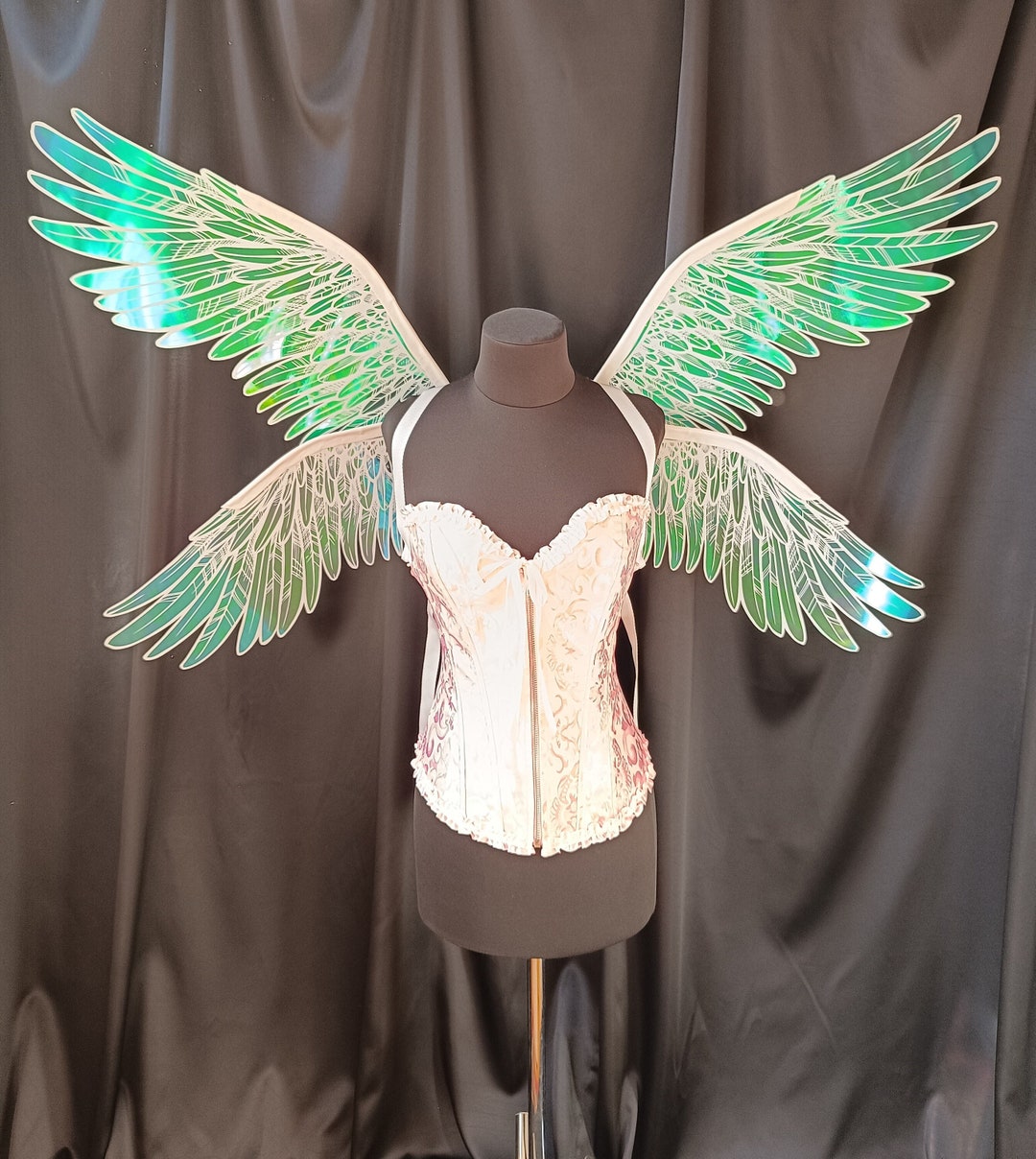 White Iridescent Angels Wings Angel Wings Cosplay - Etsy