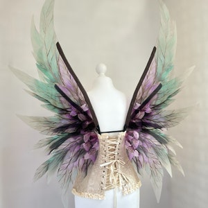 Purple Turquoise Fairy Wings, Angel Fairy Wings, Flower Fairy Wings ...