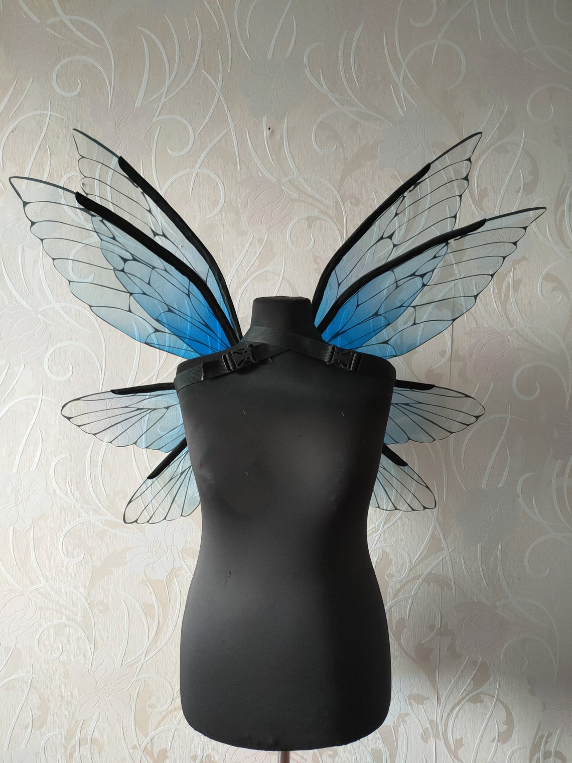 Blue Fairy Wings Fairy Wings for Cosplay Large Plastic - Etsy