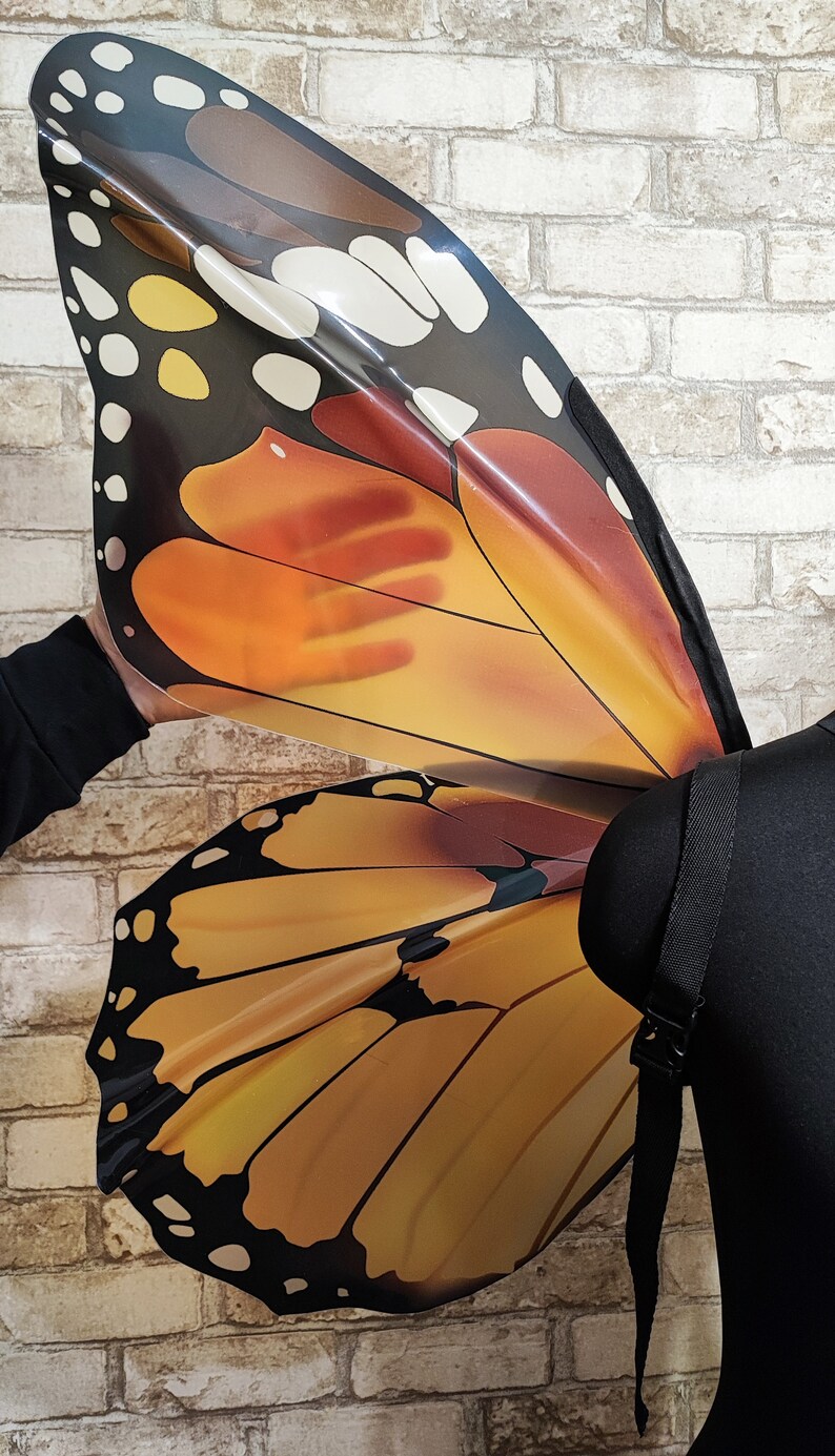 Large Yellow Orange Butterfly Wings Monarch Wings Buttefly - Etsy