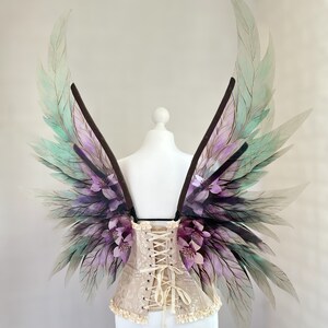 Purple Turquoise Fairy Wings, Angel Fairy Wings, Flower Fairy Wings ...