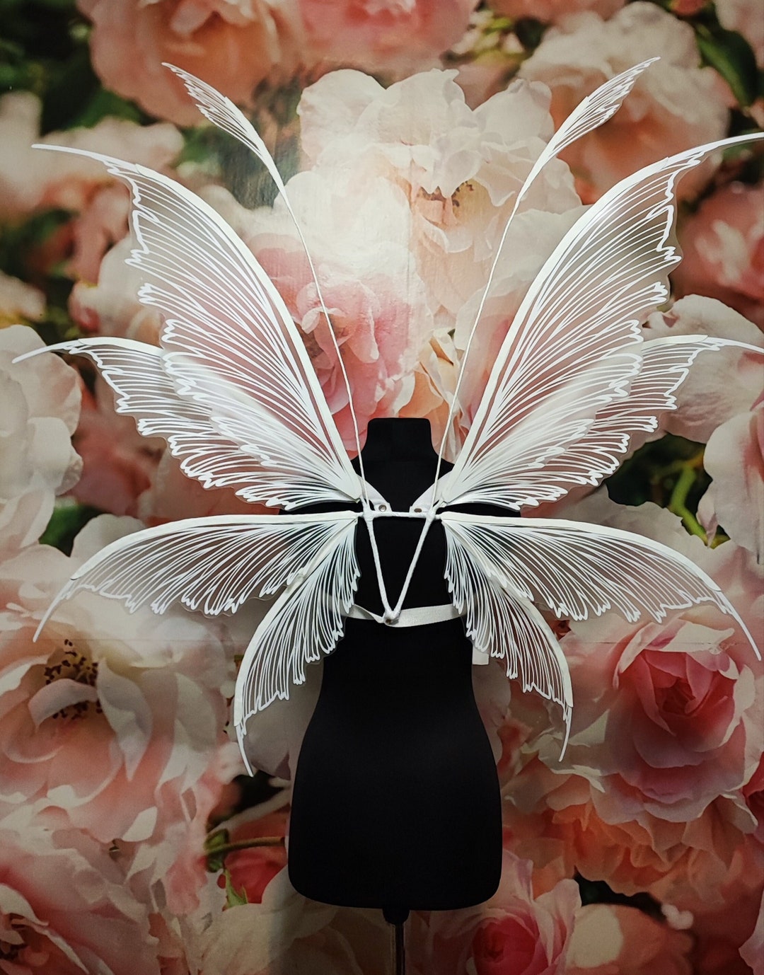 White Fairy Wings, Transparent Fairy Wings, Wedding Fairy Wings ...