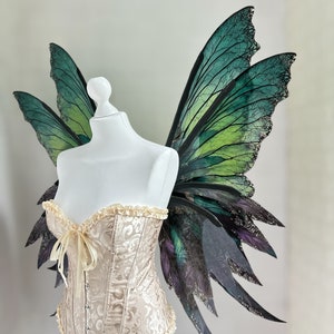 Green Fairy Wings, Forest Fairy Wings, Natural Fairy Wings, Fairy Wings ...